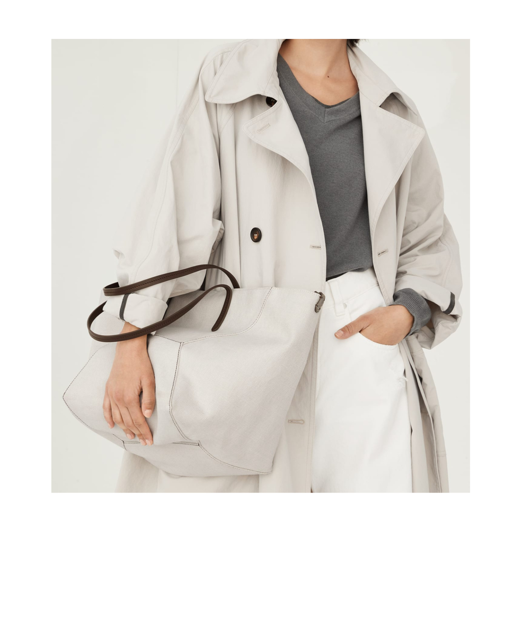 BRUNELLO CUCINELLI Brunello Cucinelli Monili Detailed Top Handle Bag